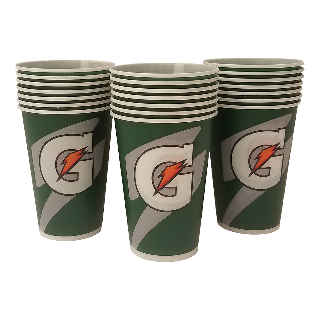 Gatorade Paper Cups | 5 oz, 7 oz & 12 oz Gatorade Cups – Powder Mix Direct
