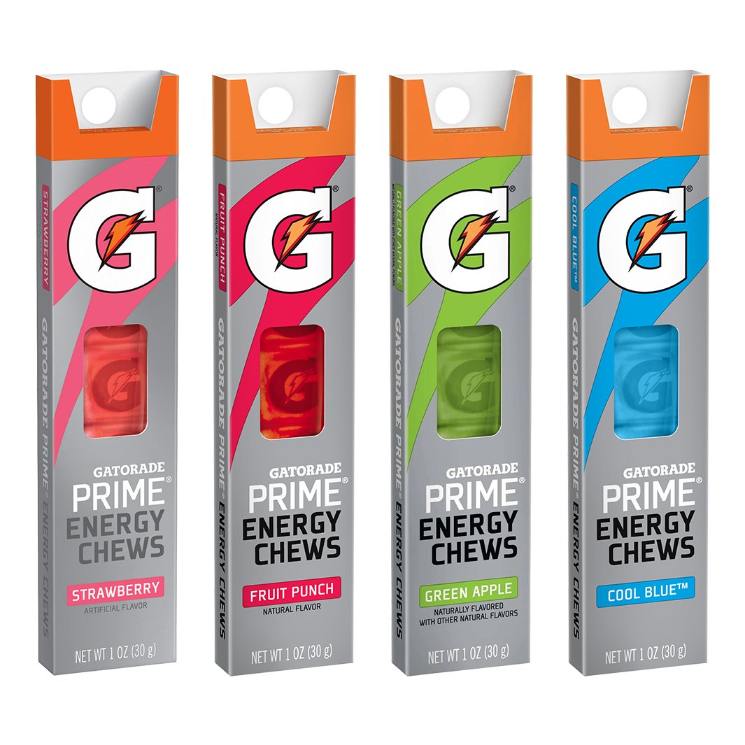 Gatorade Chews - Cool Blue, Fruit Punch, Apple & Strawberry – Powder ...