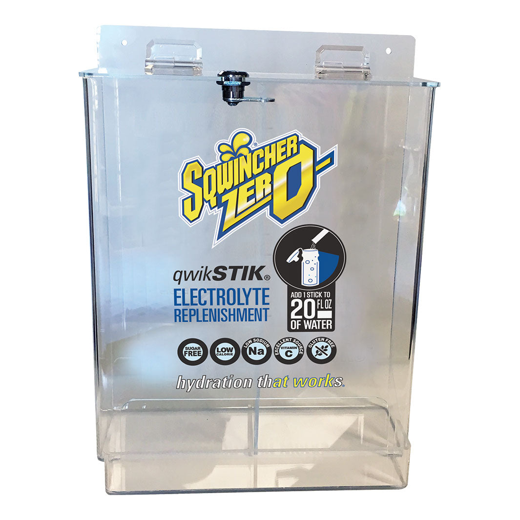 Sqwincher Zero Qwik Stik Dispenser | Holds 200 Qwik Stiks – Powder Mix ...