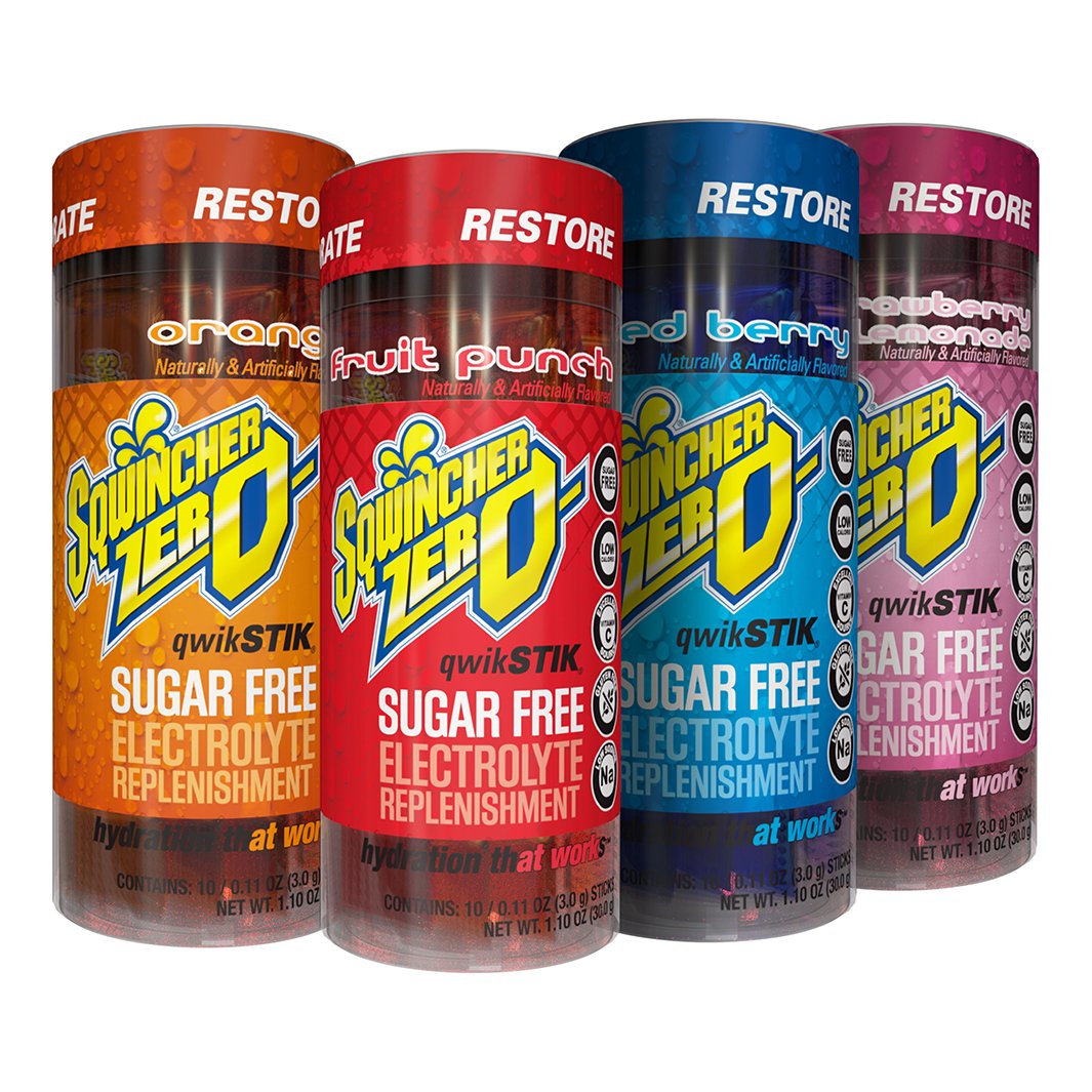 Sqwincher Qwik Stik Tubes | 4 Flavor Variety Pack – Powder Mix Direct